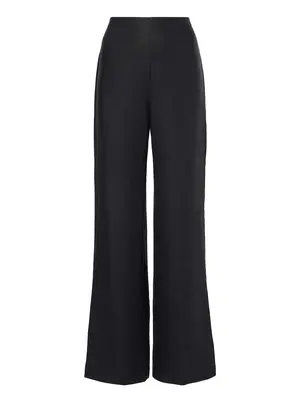 Faithfull The Brand Ilride Linen Wide-leg Trousers - Black