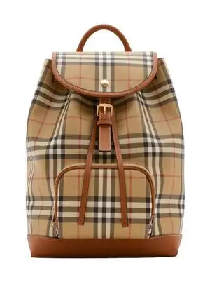Burberry Check Backpack Archive Beige/briar Brown