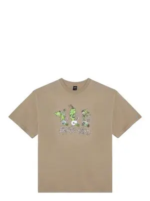 BRAIN DEAD Cotton T Shirt With Print - Beige