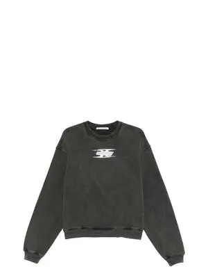 Alexander Wang Blade Logo Crewneck Sweatshirt - Washed Cedar
