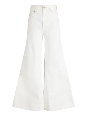 Zimmermann High-rise Wide-leg Jeans - White