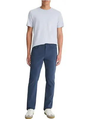Vince Dylan Slim 5-Pocket Stretch-Cotton Pant Natural