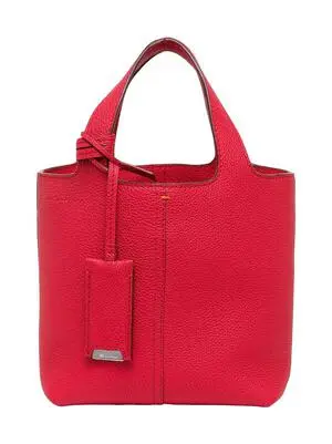 Santoni Santoni Mini Chapelier Leather Bag Red