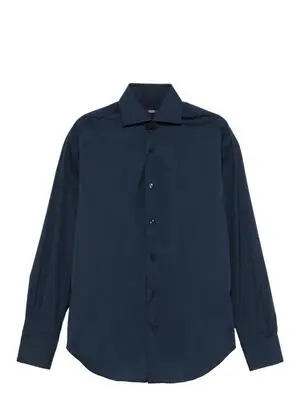 BARBA NAPOLI Spread-collar Shirt - Blue