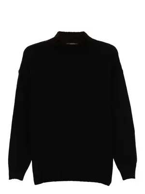 Tagliatore Two-tone Sweater - Black