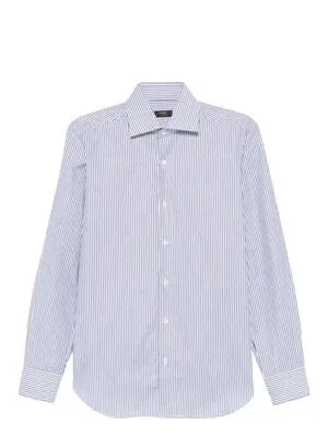 BARBA NAPOLI Striped Shirt Blue