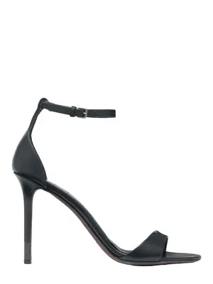Brunello Cucinelli Leather Stiletto Sandals - Black