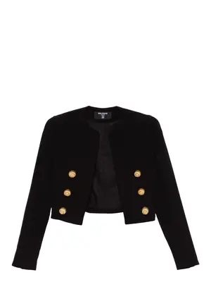 Balmain Crepe Jacket - Black