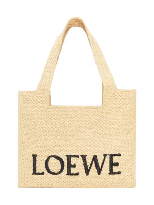 LOEWE LOEWE Font Raffia Tote
