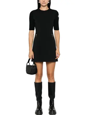 Moncler Flared Mini Dress - Black