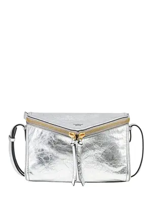 Mcm Diamant 3d Shoulder Bag - Silver