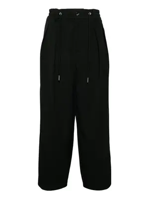 SONGZIO Cross Fold Curve Trousers - Black
