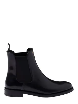 Prada Logo-print Boots - Black