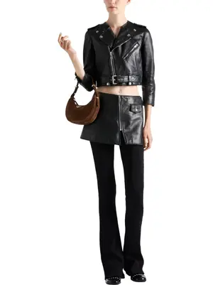 PRADA Prada Leather Biker Jacket