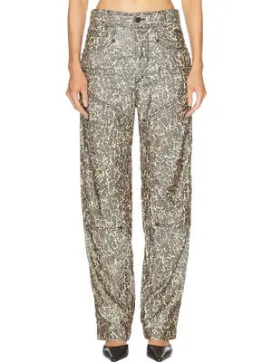 Isabel Marant Emmy Baggy Jeans - Leopard