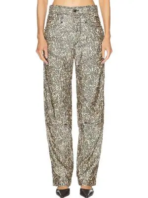 Isabel Marant Étoile Emmy Baggy Jeans - Leopard