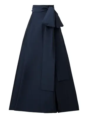 Bernadette Beatrice Stretch-taffeta Maxi Skirt - Blue