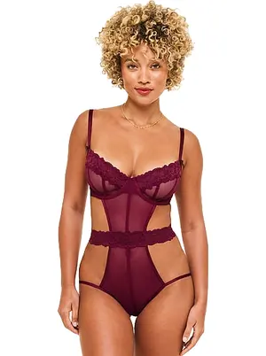 Victoria's Secret Victoria's Secret Adore Me Sawyer Bodysuit Red
