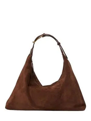 LIFFNER Pillow Suede Shoulder Bag - Brown