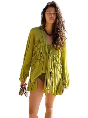 Free People Ponza Tunic - Golden Lime