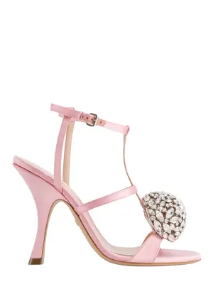 Giambattista Valli 110mm Crystal-embellished Slingback Sandals - Pink