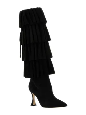 Manolo Blahnik Manolo Blahnik 90mm Miralone Boots Black