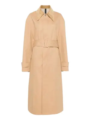 Ami Belted Long Coat - Neutrals