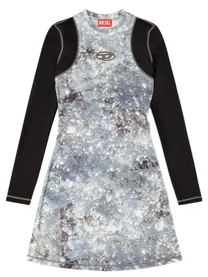 DIESEL® D-vanne Mini Dress - Blue