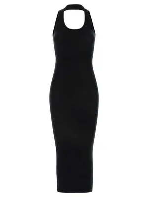 Coperni Ribbed Maxi Dress - Black