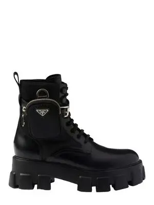 PRADA Prada Monolith Ankle Boots