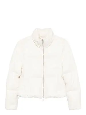 Peserico Sequin-detailing Padded Jacket - White