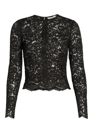 ALICE + OLIVIA Delaina Lace Top