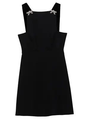 Prada Cady Mini Dress - Black