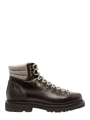 Brunello Cucinelli Lace-up Ankle Boots - Brown