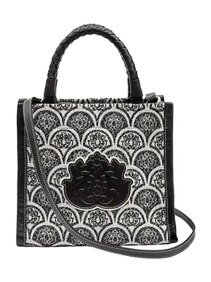 ISLA Sirena Jacquard-print Shoulder Bag - Black