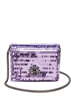 ISLA Paetê Georgia Shoulder Bag - Purple