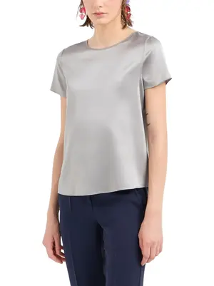 Emporio Armani Silk Blouse - Grey