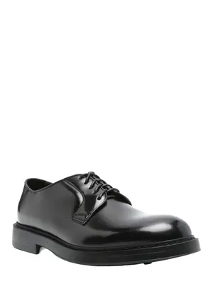 DOUCAL'S Lace-up Leather Derby Shoes - Black