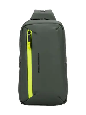 PIQUADRO Logo-raised Backpack - Green