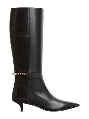 Gucci Signoria Leather Tall Boots - Black