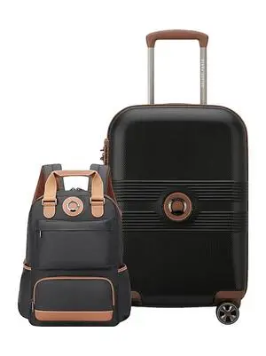 DELSEY PARIS Flanerie Backpack And Carry On Set - Black Brown