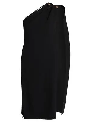Bottega Veneta One-shoulder Crepe Dress - Nero