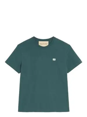 Valentino Garavani T-shirt With Vlogo - Dark Green