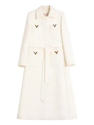 Valentino Garavani Drill Double Coat - Ivory