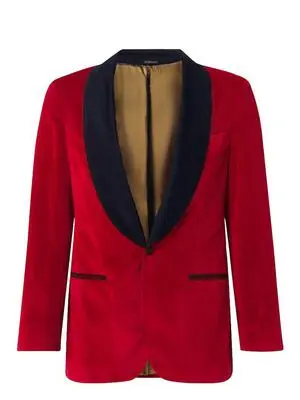 Rubinacci Cotton Blazer - Red