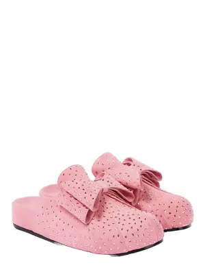 Mach & Mach Le Cadeau Embellished Clogs - Pink