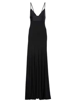Jacquemus Spallina Jersey Gown - Black