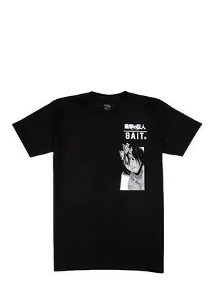 BAIT X Attack On Titan Mikasa Tee Shirt - Black