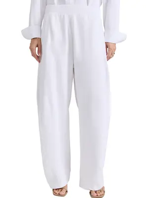 Tibi Summer Sweatshirting Winslow Pants - White