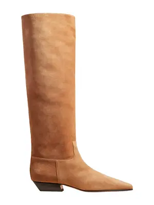 Khaite Marfa Knee-High Boots Camel